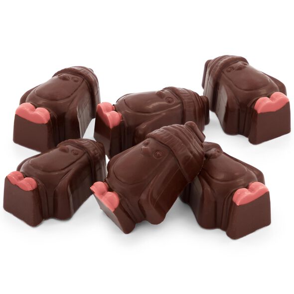 Raspberry Nutmilk Jolly Penguin Selector | Hotel Chocolat