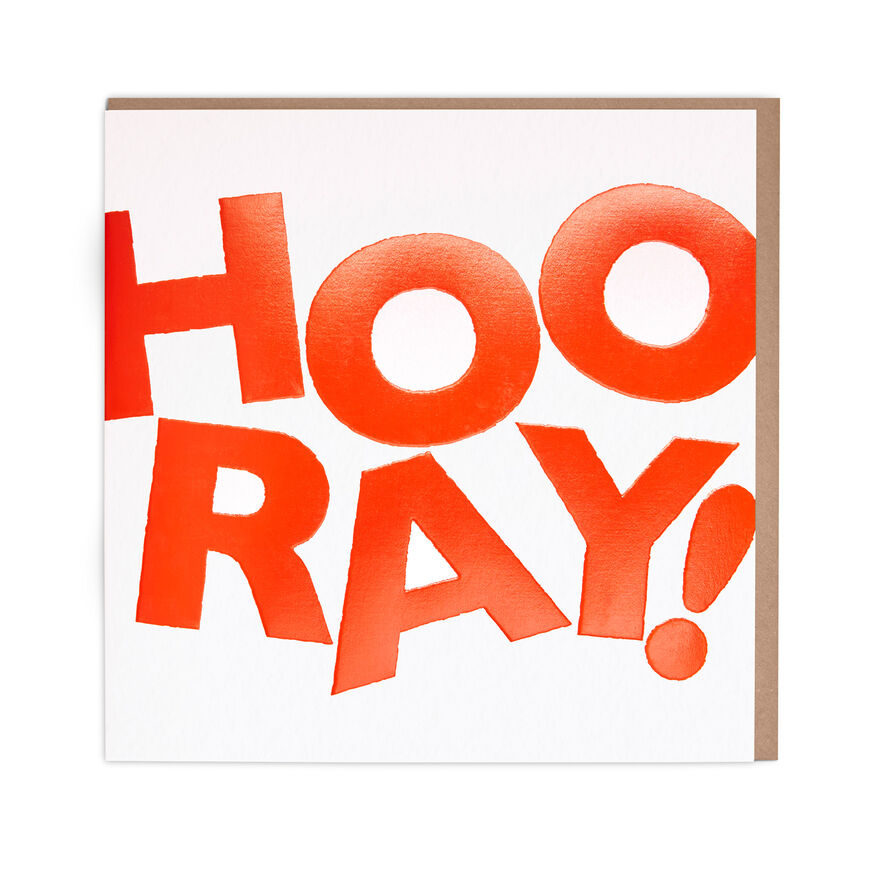 Hooray Greetings Card