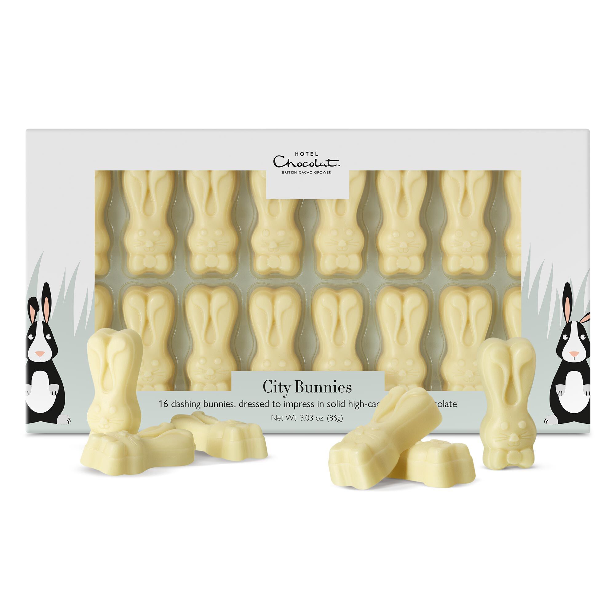 White Chocolate City Easter Bunnies | Hotel Chocolat