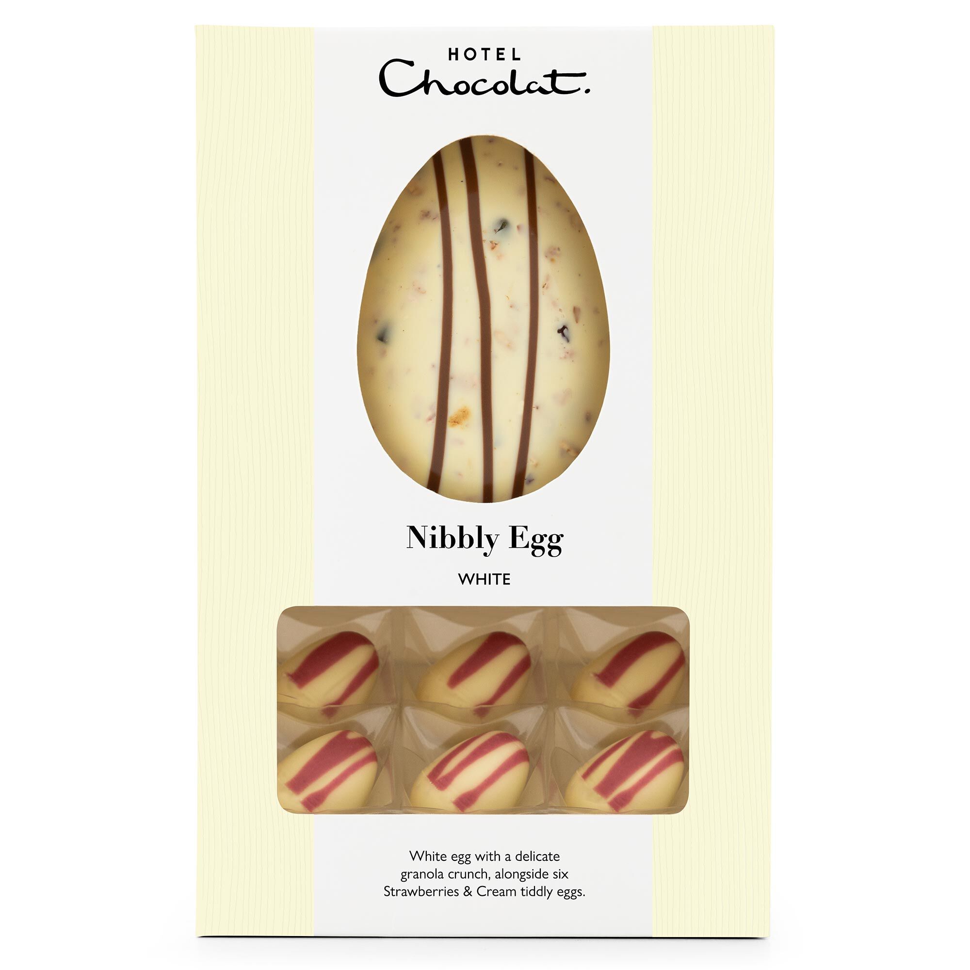 Nibbly Egg – White | Hotel Chocolat
