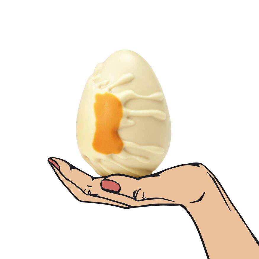 Splat Easter Egg - White Chocolate