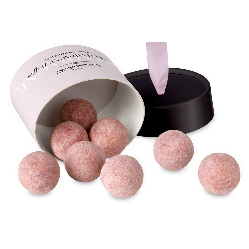 Luxury Pink Champagne Chocolate Truffles from Hotel Chocolat