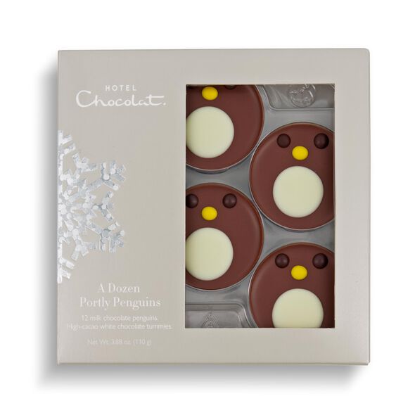 A Dozen Portly Chocolate Penguins | Hotel Chocolat
