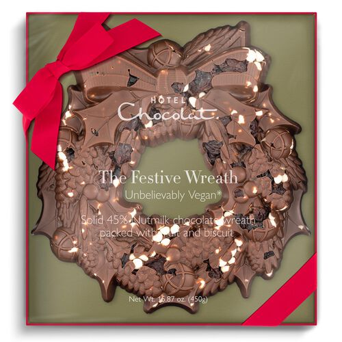 Unbelievably Vegan Large Festive Wreath | Hotel Chocolat